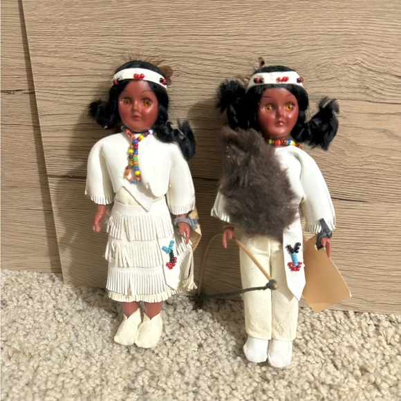 Carlson Dolls | Art | Vintage Carlson Dolls Native American Couple 8 ...
